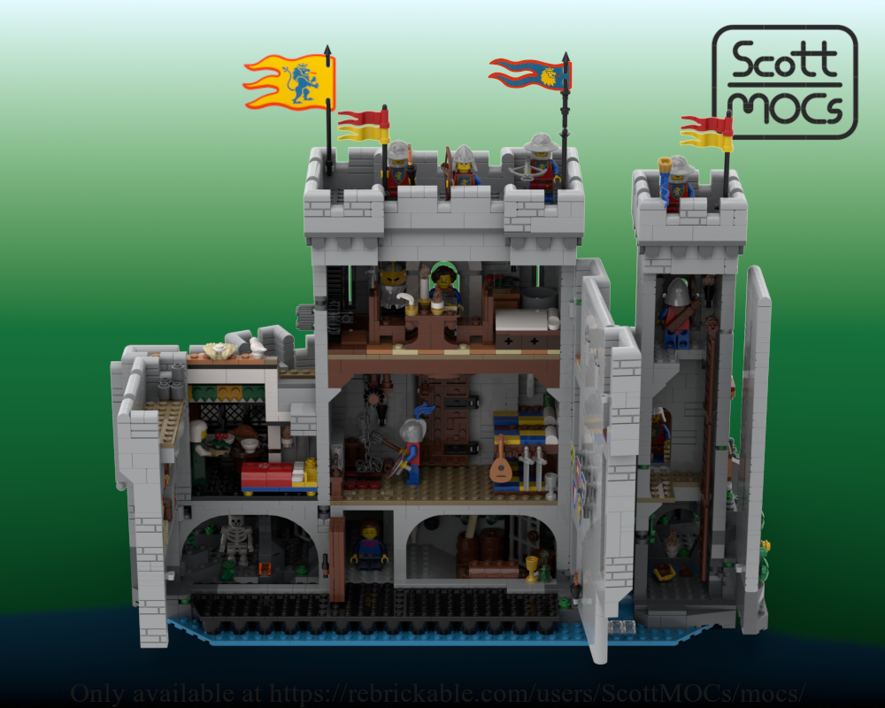 Lego Moc Lion Knights Keep 10305 Castle Expansion By Scottmocs