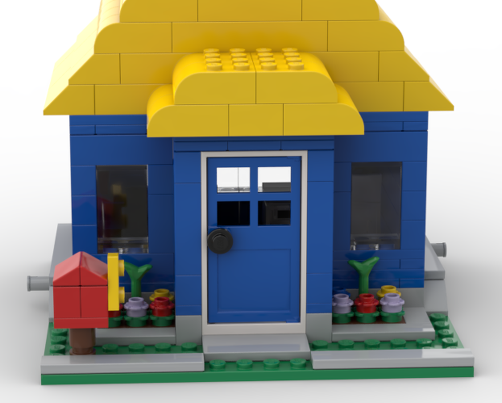 LEGO MOC-202297 Blue House by ORBcreations | Rebrickable - Build with LEGO