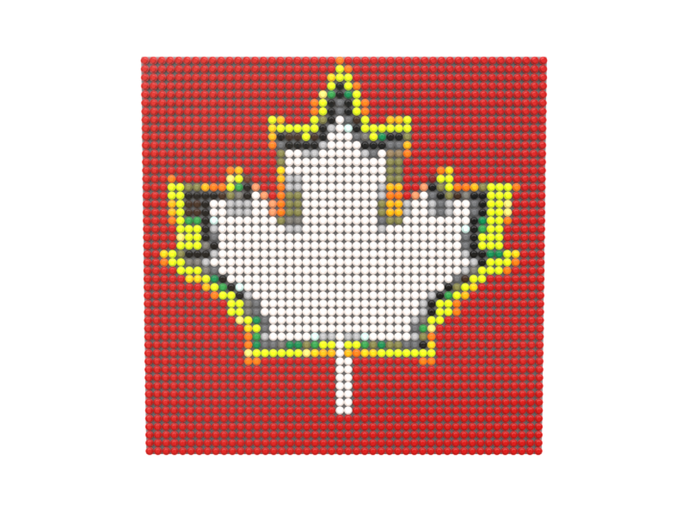LEGO MOC Maple Leaf Logo by MapleLeafBlox | Rebrickable - Build with LEGO