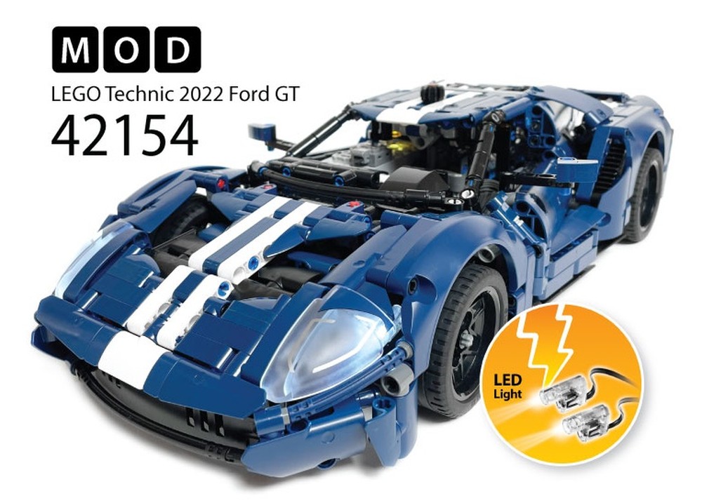 LEGO MOC 42154 Ford GT RC MOD for LED Light by otrans | Rebrickable ...