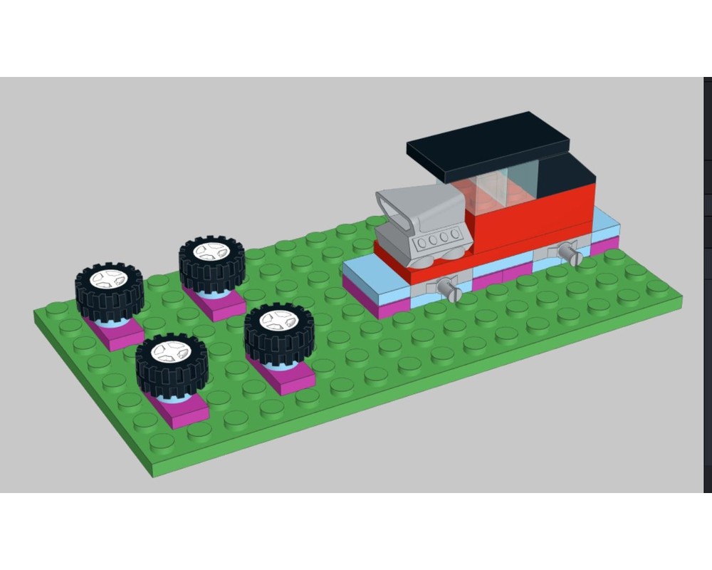 LEGO MOC Hot Rod Frame Rack by TurboRatRods | Rebrickable - Build with LEGO
