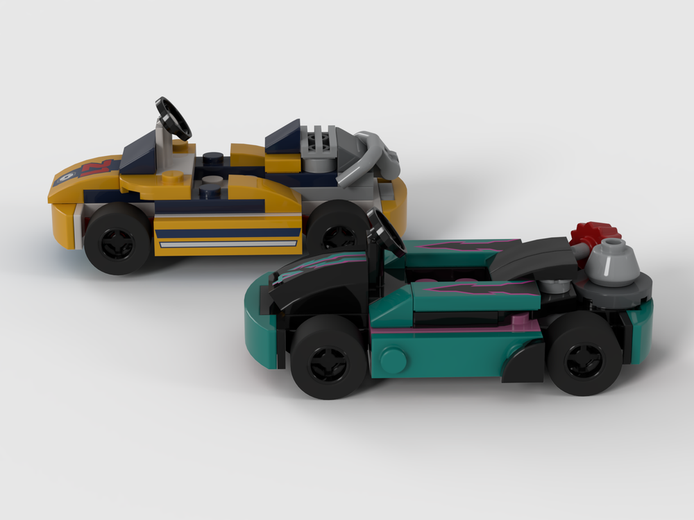Lego Moc Alternate Go Karts By Welsh Dynasty Builds Rebrickable Build With Lego