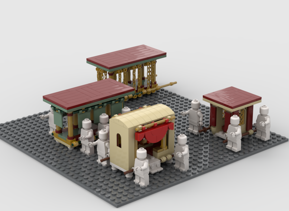 LEGO MOC Four palanquins by Tarant57 | Rebrickable - Build with LEGO