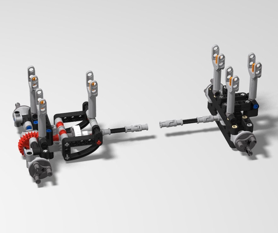 LEGO MOC Adjustable height suspension by jgirden | Rebrickable - Build ...