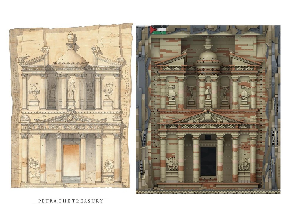 LEGO MOC Petra - The Treasury by ARCHI3D | Rebrickable - Build with LEGO