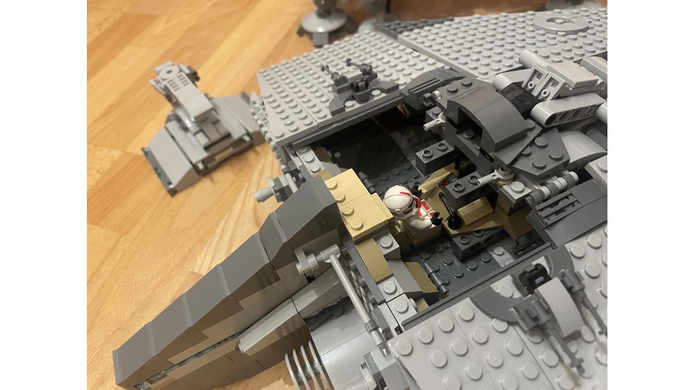 Lego Moc Acclamator Class Playset 75257 Alternative Republic Colour