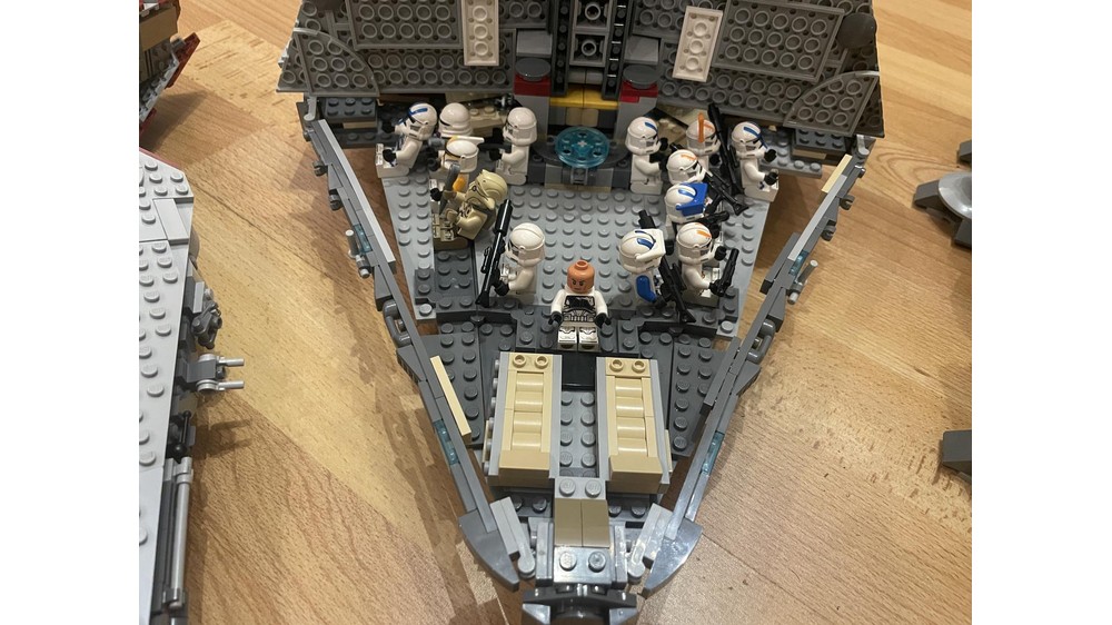 Lego Moc Acclamator Class Playset 75257 Alternative Republic Colour