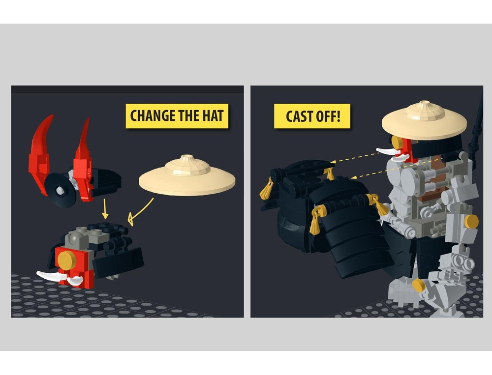 LEGO MOC Oni Samurai Mech by poom_ts | Rebrickable - Build with LEGO