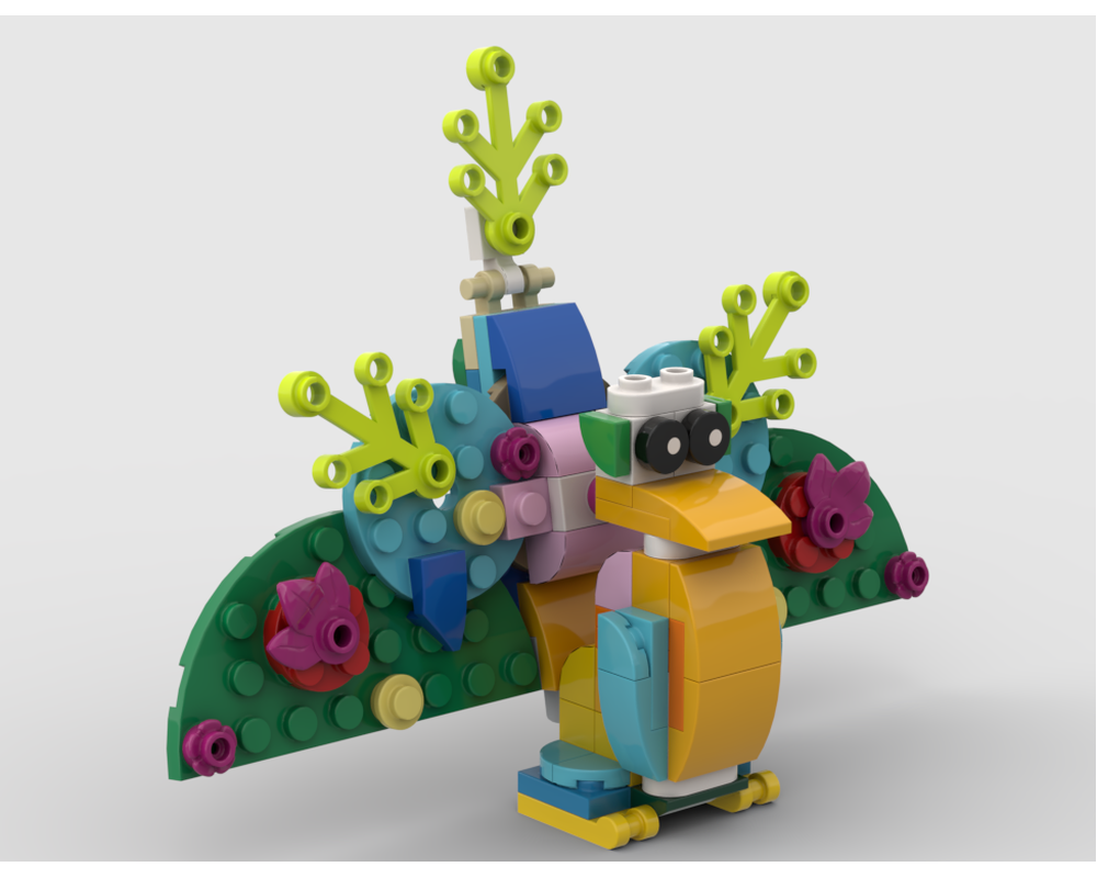 LEGO MOC 31136 Peafowl by black_wind | Rebrickable - Build with LEGO