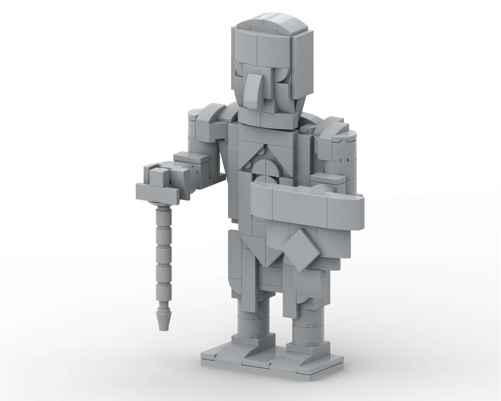 Lego Moc Stone Guardian Statue By Zapzarap Rebrickable Build With Lego
