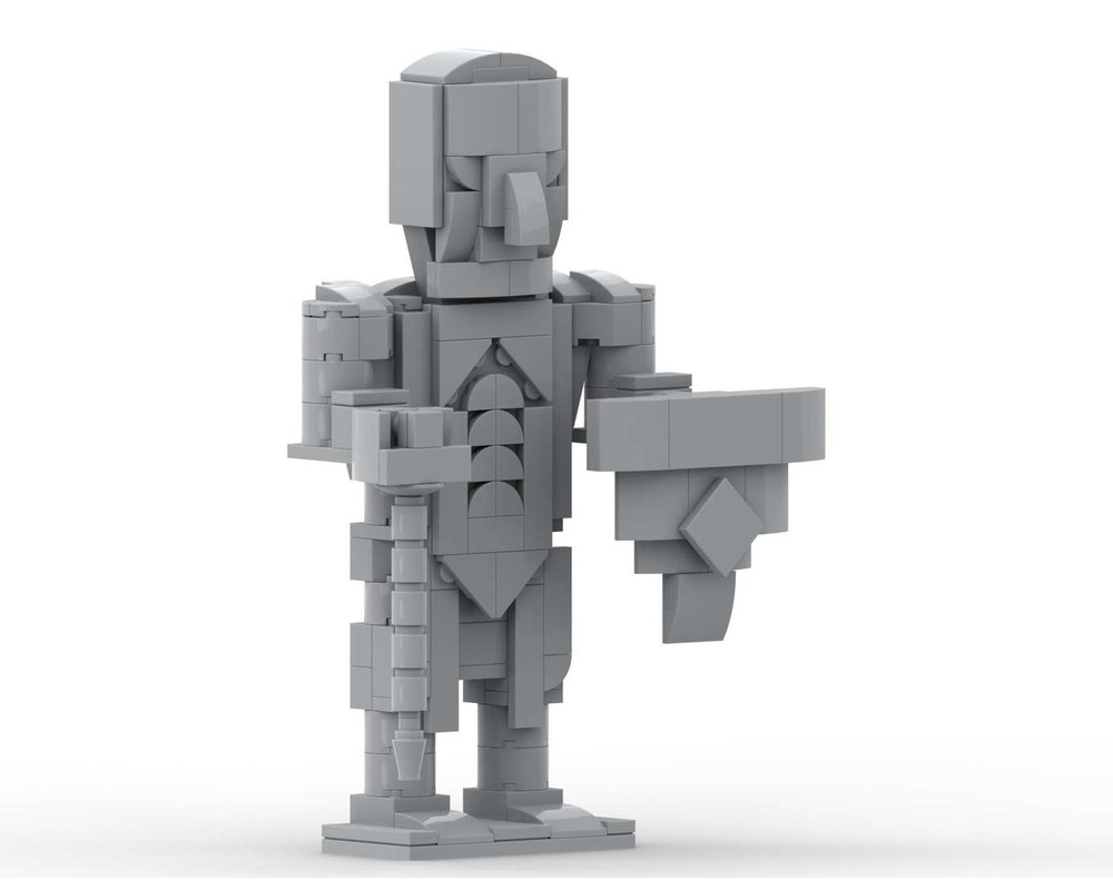 Lego Moc Stone Guardian Statue By Zapzarap Rebrickable Build With Lego