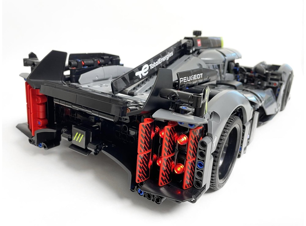 LEGO MOC 42156 PEUGEOT 9X8 24H Le Mans Hybrid Hypercar RC MOD for LED ...