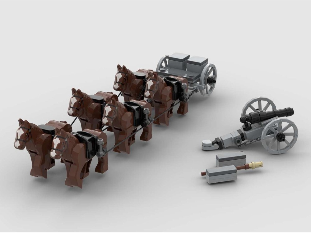 LEGO MOC British Napoleonic Royal Artillery 6 pr light gun Unit by SAR ...