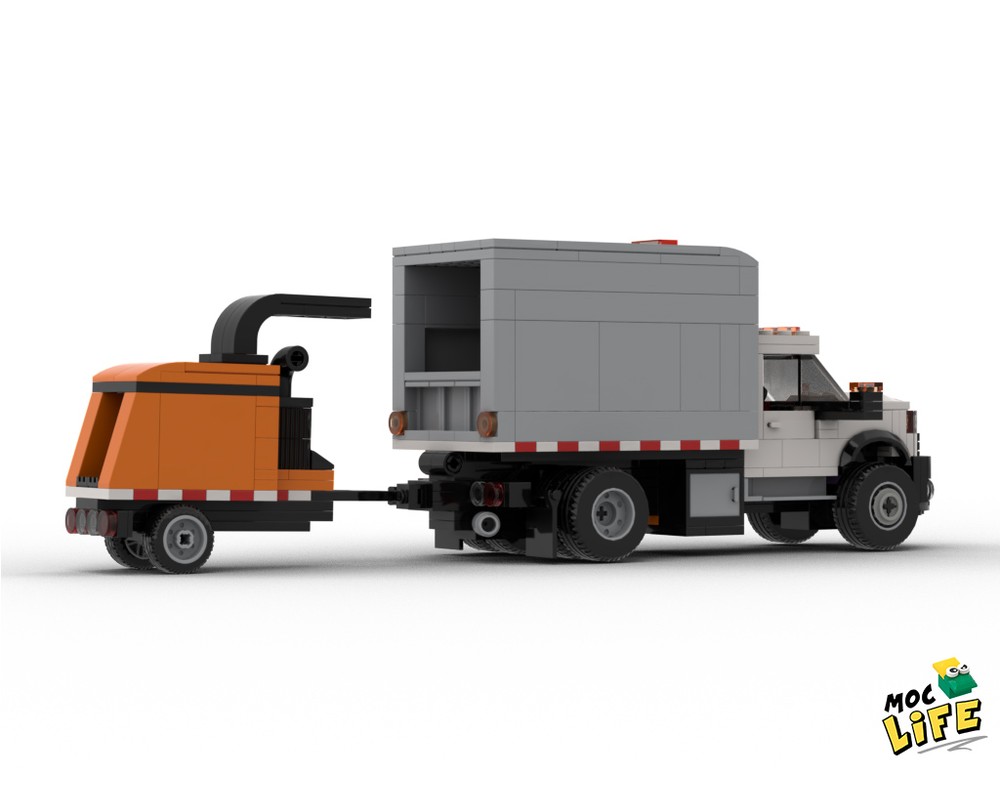 LEGO MOC Ram 3500 regular cab dually wood chipper by MocLife ...