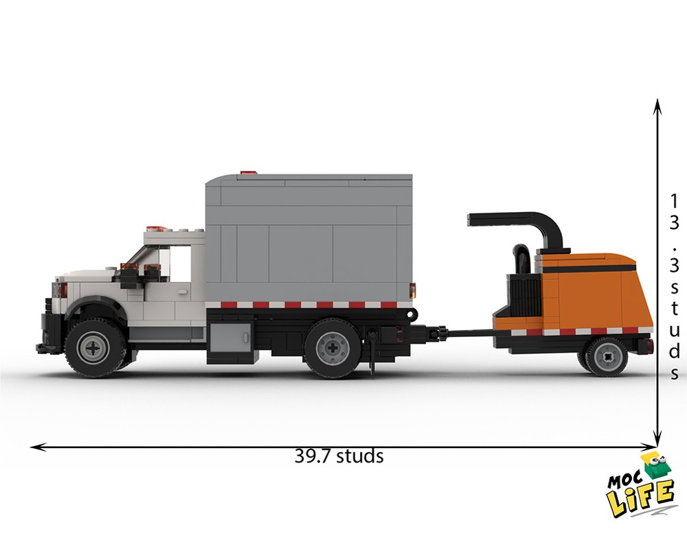 LEGO MOC Ram 3500 regular cab dually wood chipper by MocLife ...