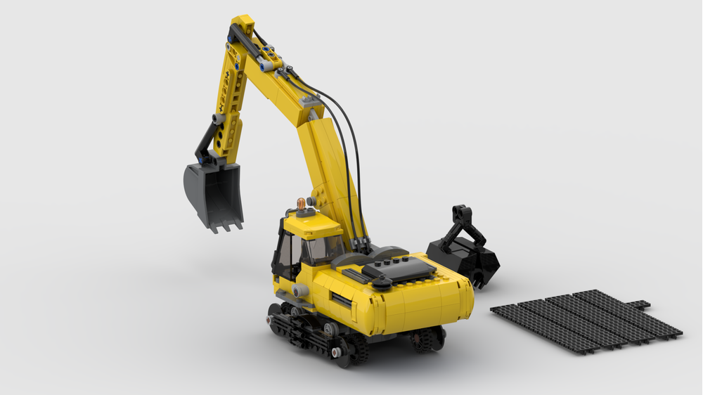 LEGO MOC-202473 Classic Yellow Construction Excavator 60420 by BigJudge ...