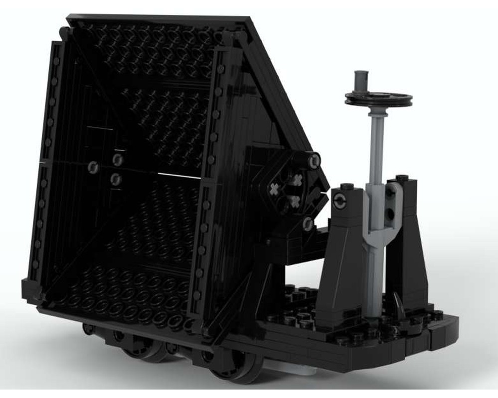 LEGO MOC Field Railway Tipper Wagon with Handbrake (Scale 1:13 / 15w ...