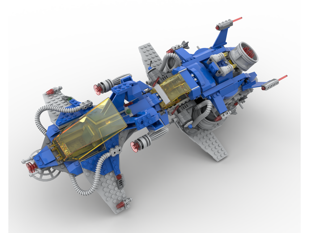 Lego Moc Asimov I Starship By Pturecki Rebrickable Build With Lego