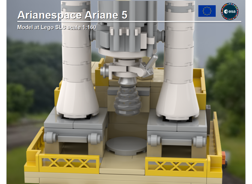 LEGO MOC Ariane 5 1:160 by origamitensai | Rebrickable - Build with LEGO