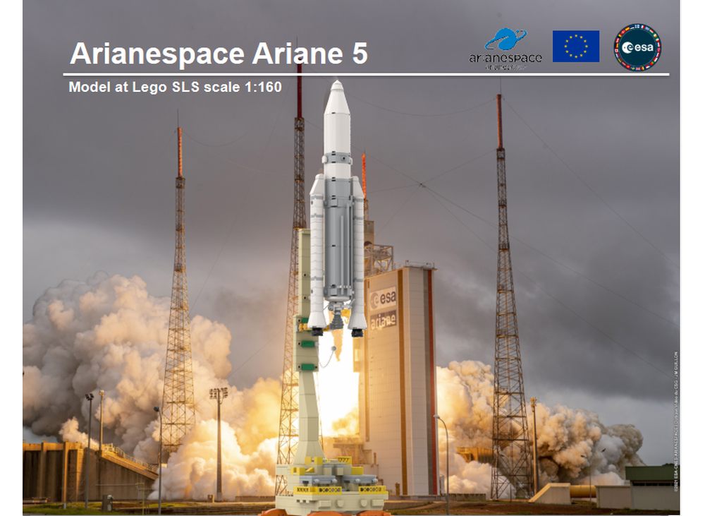 Lego Moc Ariane 5 1160 By Origamitensai Rebrickable Build With Lego
