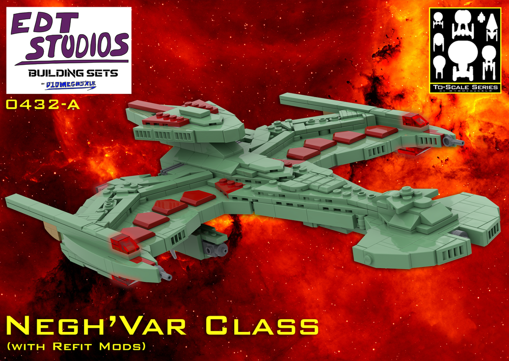 LEGO MOC Negh'Var Class (with Refit Mods) by D10MegasXLR | Rebrickable ...