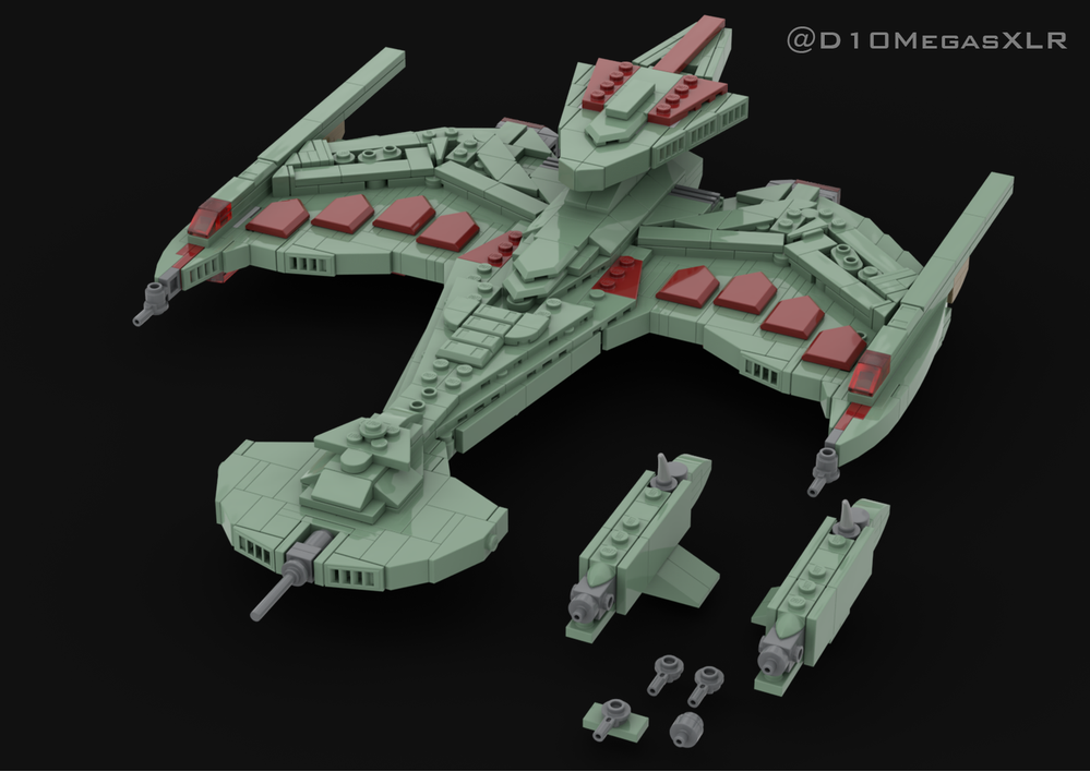 LEGO MOC Negh'Var Class (with Refit Mods) by D10MegasXLR | Rebrickable ...