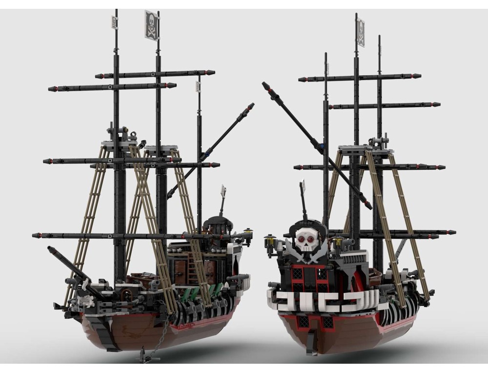 LEGO MOC MOC- Remake Skull Eye Schooner v. 1.0 by itnael | Rebrickable ...