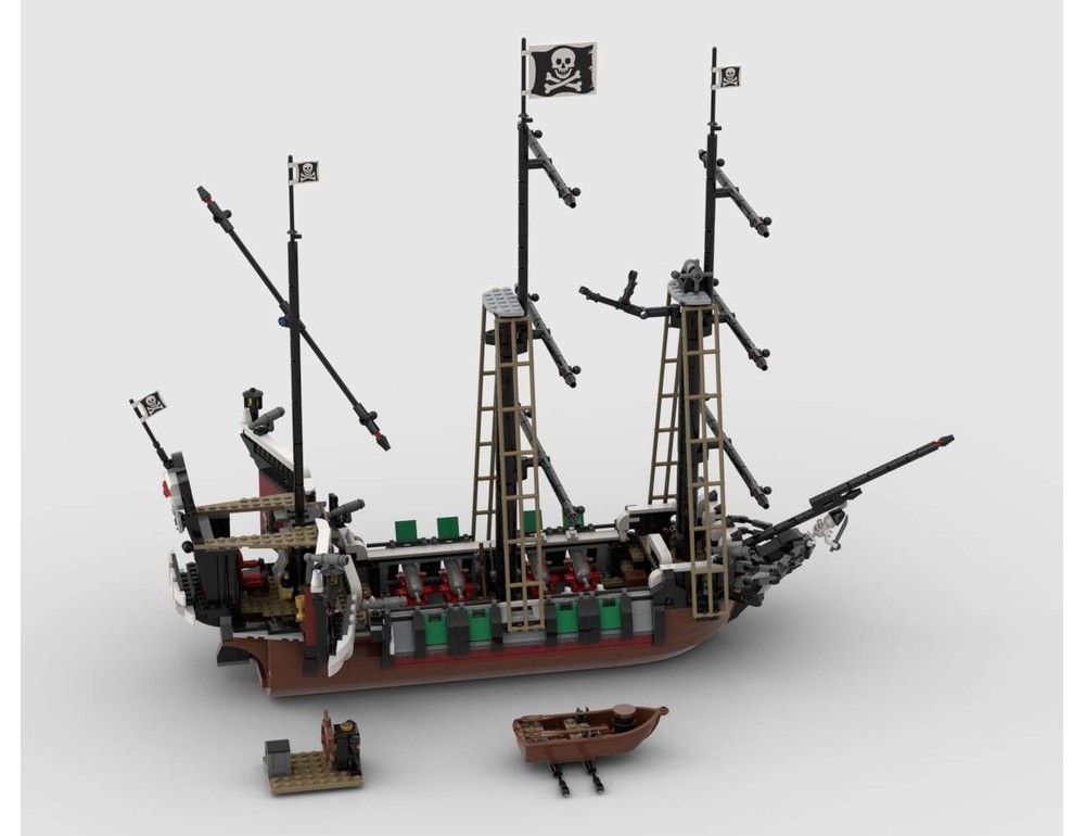LEGO MOC MOC Remake Skull Eye Schooner v 2.0 by itnael | Rebrickable ...