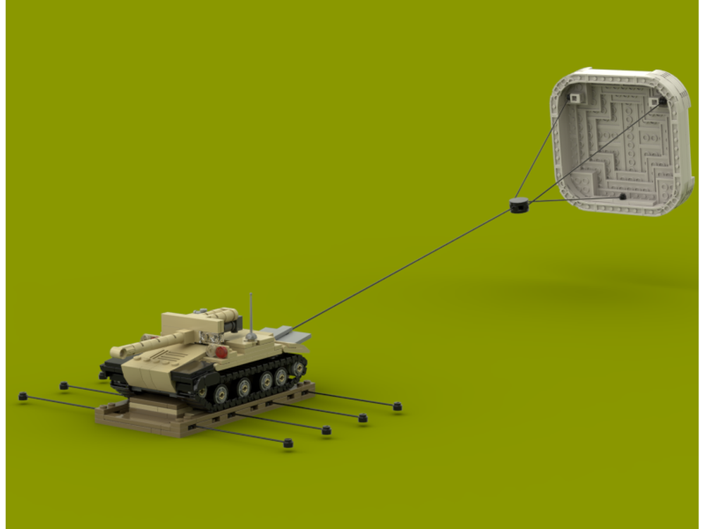 LEGO MOC Parachute For M56 Scorpion by 640Maple | Rebrickable - Build ...