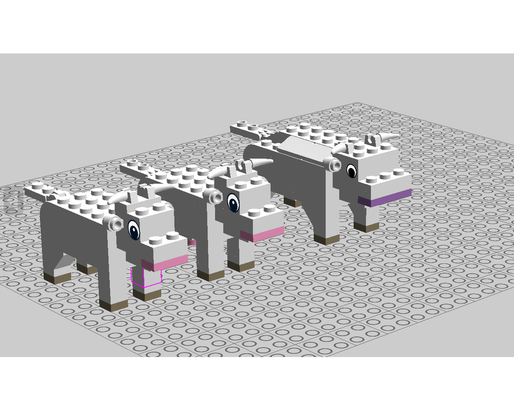 LEGO MOC-20259 White Cows (Town > City > Farm 2018) | Rebrickable ...