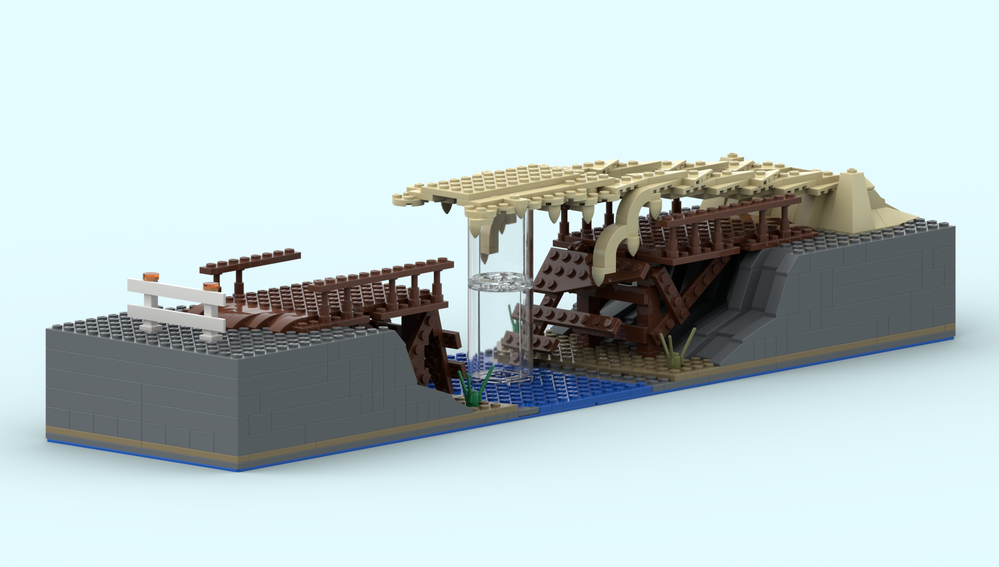 LEGO MOC-202591 Speed Champion Display/Diorama - Broken Bridge Jump by ...