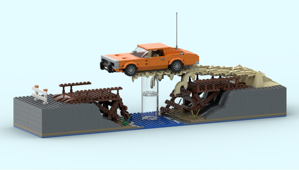 LEGO MOC Speed Champion Display/Diorama - Broken Bridge Jump by ...