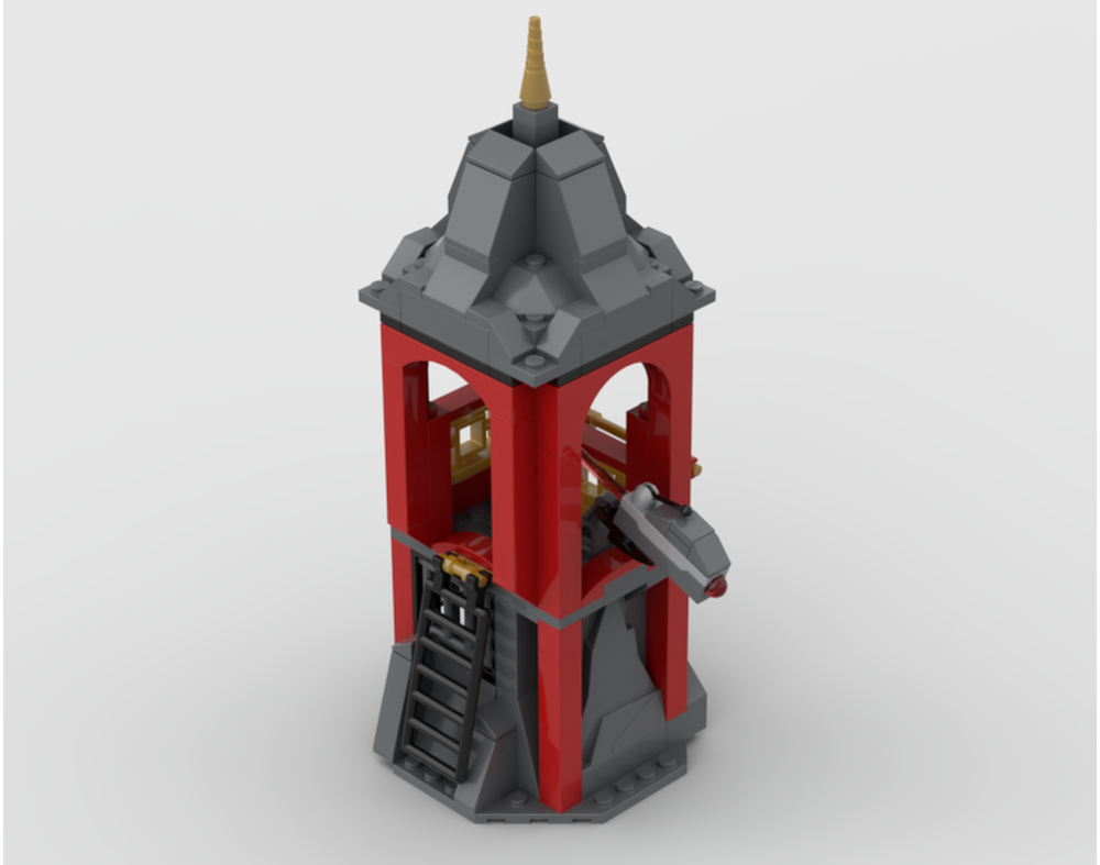 Lego Moc Jail Tower By Flamingassassin Rebrickable Build With Lego