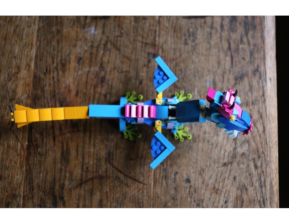 Lego Moc Blue Dragon Little Firetail By Kaen Rebrickable Build