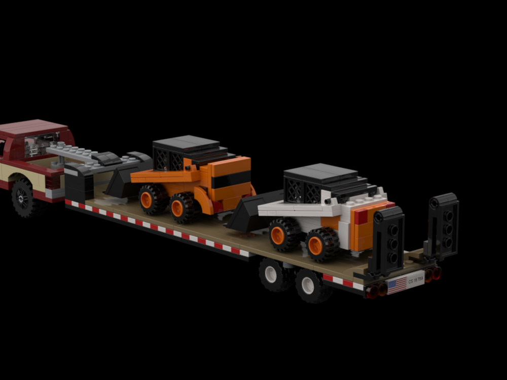 LEGO MOC 1986 Ford F150 with Trailer, Bobcat S450, and Kubota SSV65 by ...