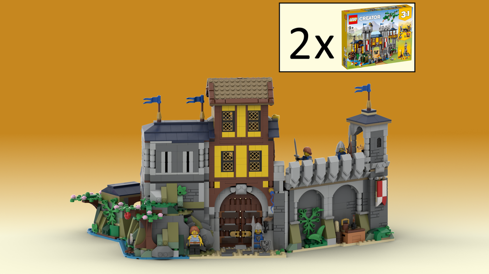 LEGO MOC-202629 Medieval Main City Gate by Modarius | Rebrickable ...