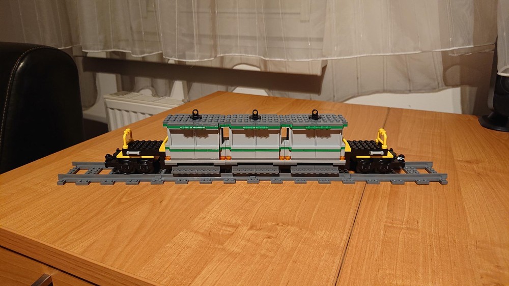 LEGO MOC Container Wagon by Gemiini | Rebrickable - Build with LEGO