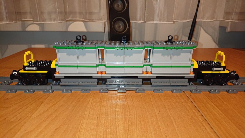 LEGO MOC Container Wagon by Gemiini | Rebrickable - Build with LEGO