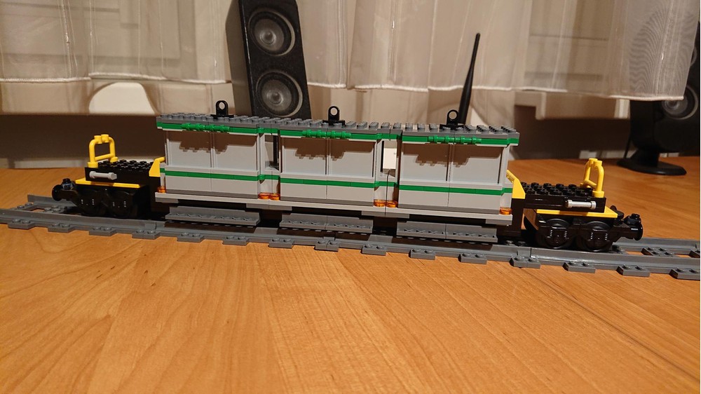 LEGO MOC Container Wagon by Gemiini | Rebrickable - Build with LEGO