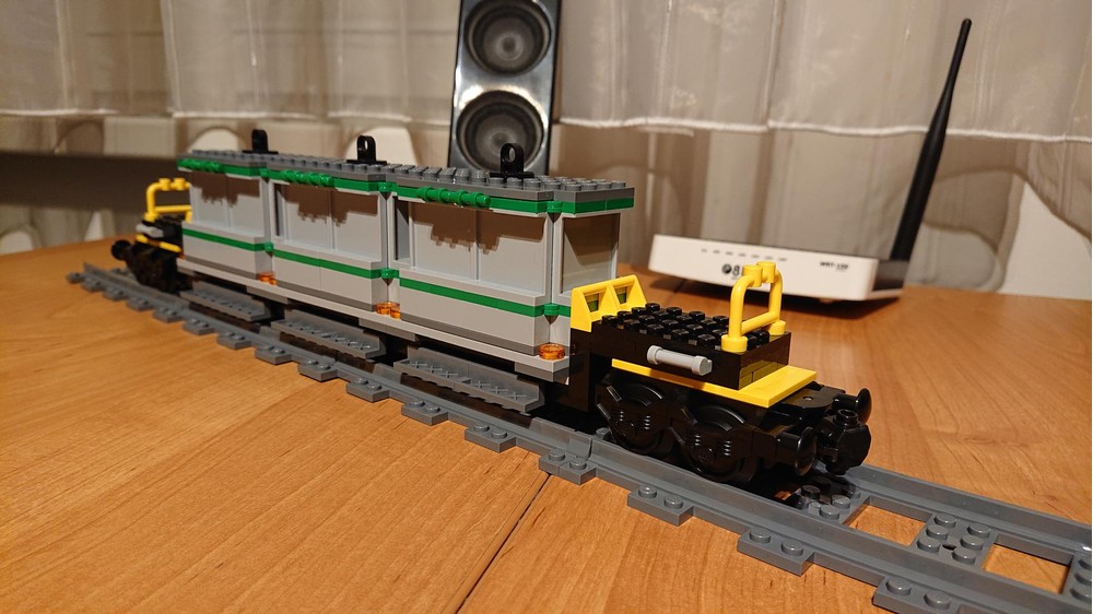 LEGO MOC Container Wagon by Gemiini | Rebrickable - Build with LEGO