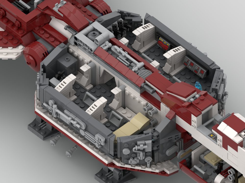 LEGO MOC Republic Cruiser (Radiant VII) V2 by Col_Oneill | Rebrickable ...