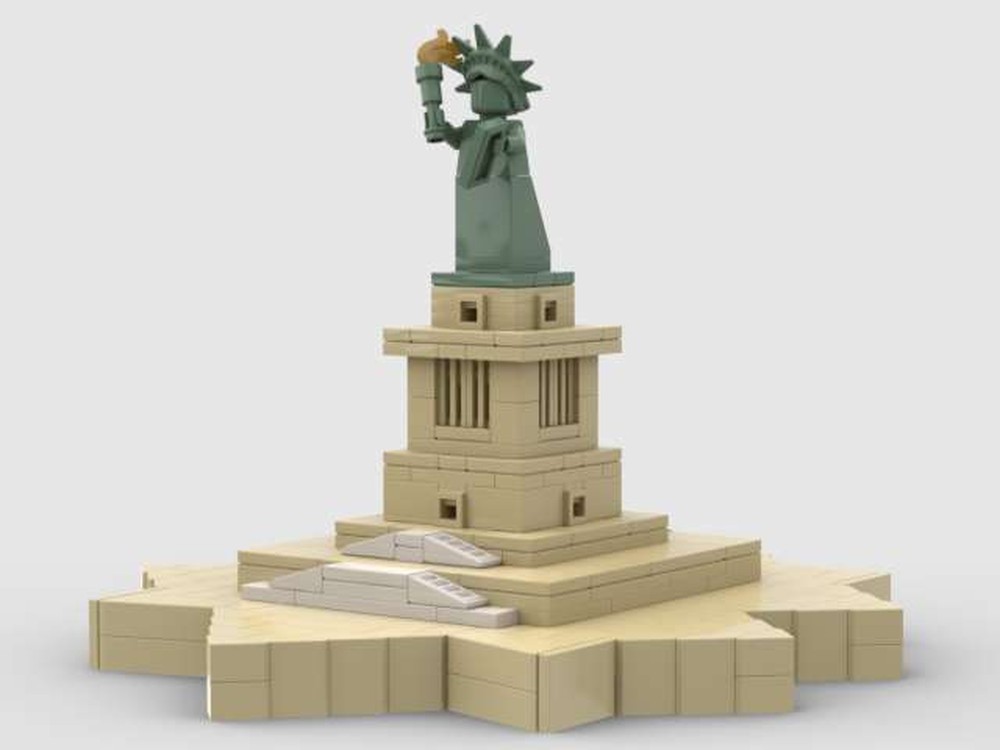 LEGO MOC Lady Liberty minifig Fort Wood by ej76az | Rebrickable - Build ...