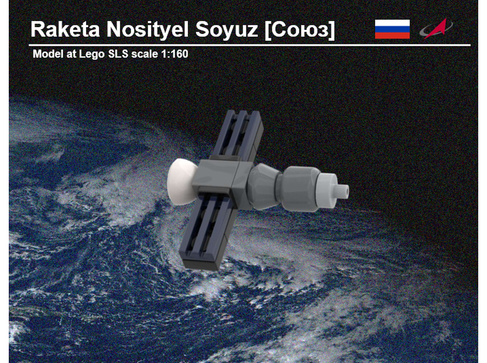 Lego Moc Soyuz Rocket 1160 By Origamitensai Rebrickable Build With
