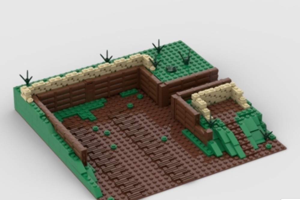 LEGO MOC Танковий бункер Tank bunker by Lego user | Rebrickable - Build ...