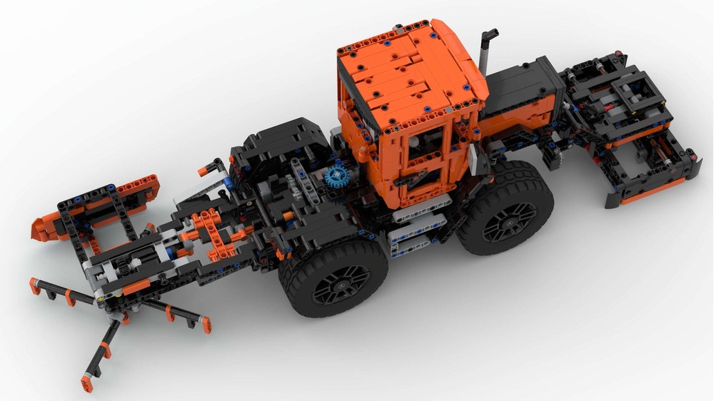 Lego Moc 42177 Mb Trac 1100 With 8 Attachments By Lars4444