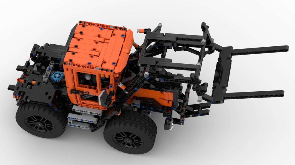LEGO MOC 42177 MB Trac 1100 with 8 Attachments by lars_4444 ...