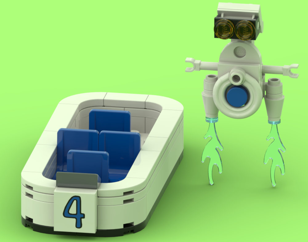 LEGO MOC Fantasticar + H.E.R.B.I.E by CJsBricks | Rebrickable - Build with LEGO