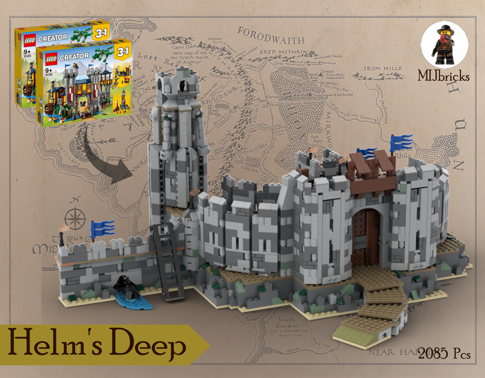 LEGO MOC Helm's Deep (2x 31120) by MIJbricks | Rebrickable - Build with ...