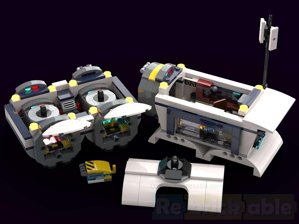 LEGO MOC Lunar Research Base Battery Storage and Power Distribution ...