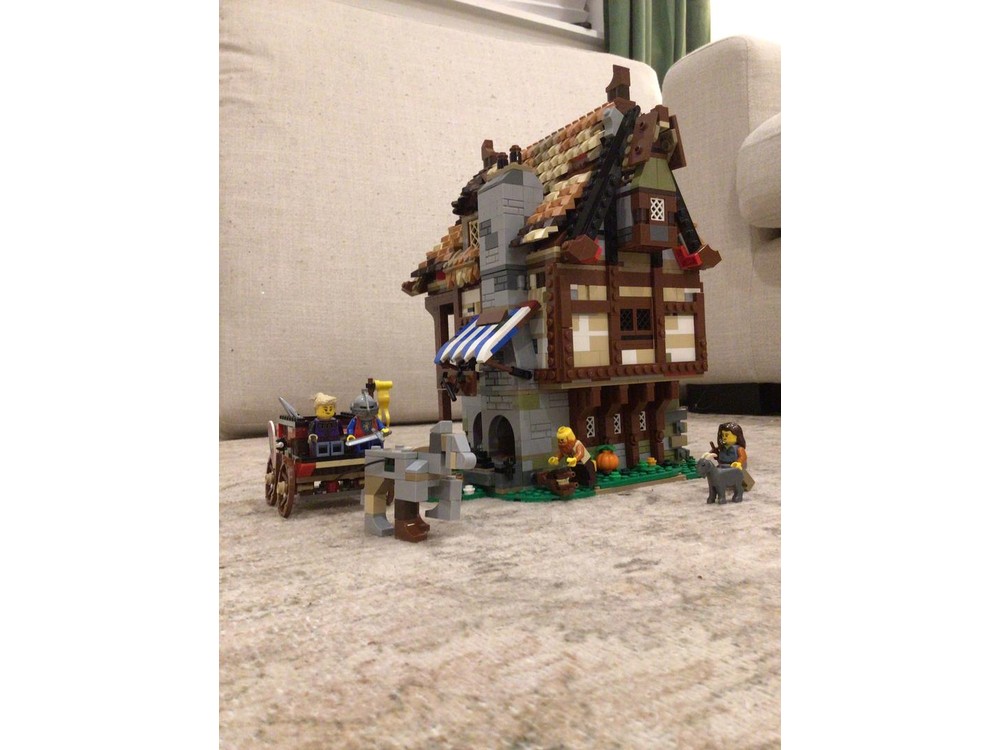 LEGO MOC 10332 Medieval Blacksmith by DnDBrickinBros | Rebrickable ...